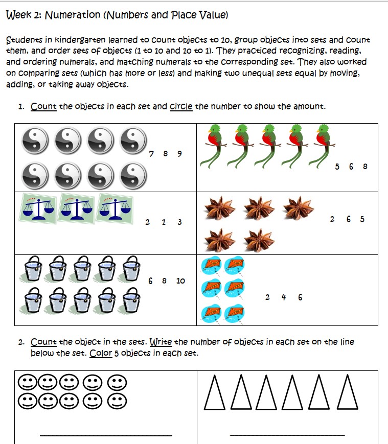 Early Math Textbooks and Worksheets for Kindergarten & 1st Grade - Best ...