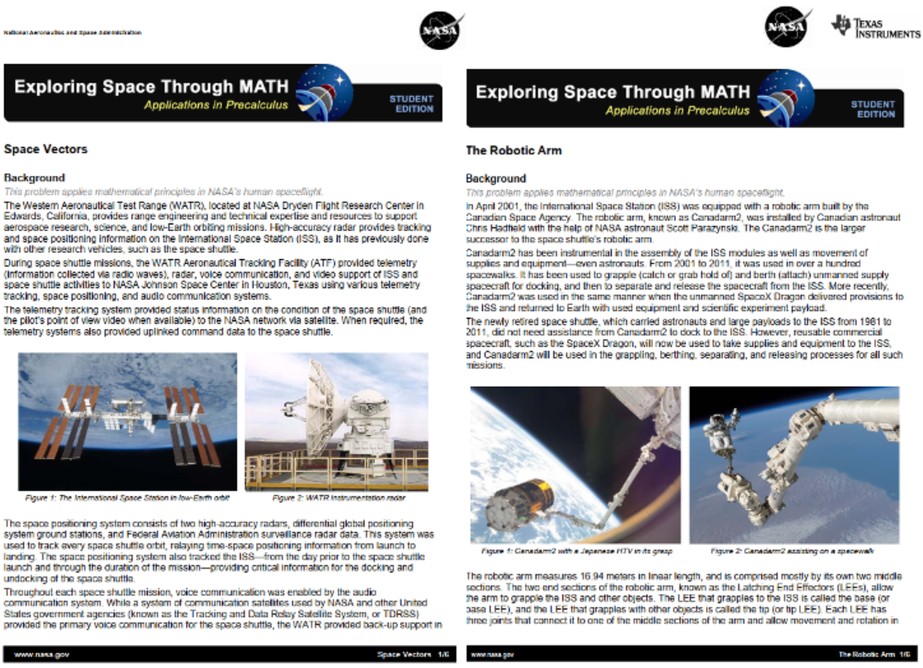 7 Precalculus STEM Lessons from NASA - Best Ed Lessons